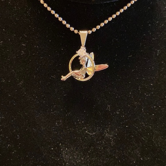 Jewelry | Vintage Pendants Peter Pan Wendy Figurine One Flower And One ...